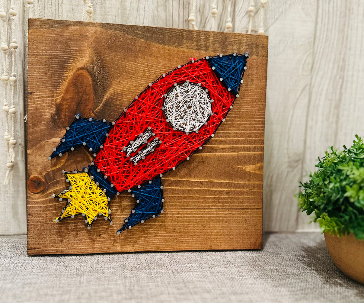 Rocket Ship string art – All Around Charm